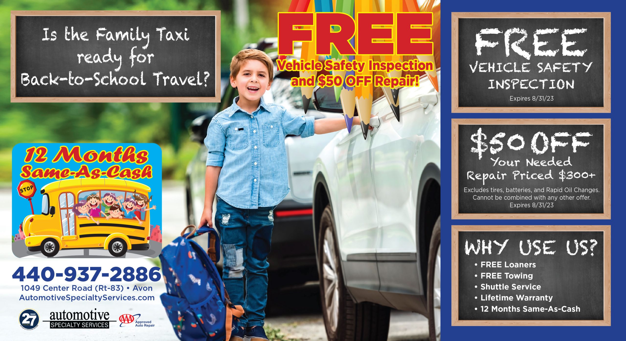 Automotive Specialty Services | Avon’s #1 Auto Repair Facility